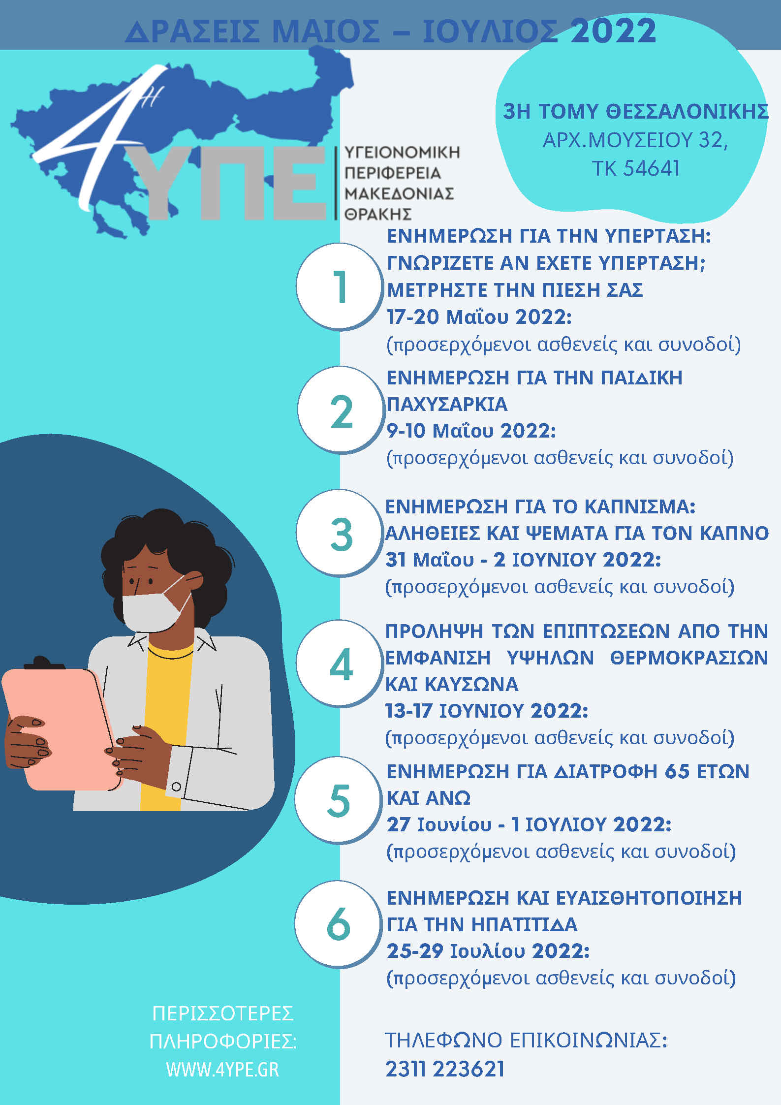Οι δράσεις των ΤΟΜΥ για την περίοδο Απρίλιος-Ιούνιος 2022 | 4η ΥΠΕ ...
